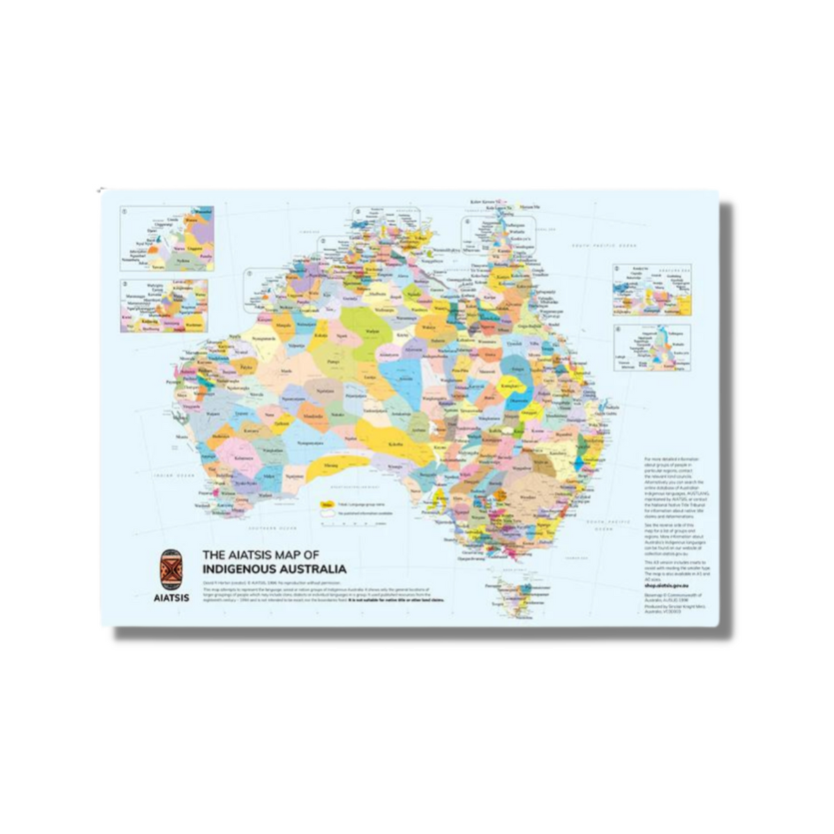 The AIATSIS Map of Indigenous Australia | Folded A1 | MoB Shop